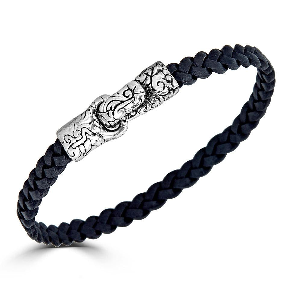 KeyDesign Braided Leather Bracelet – Versani