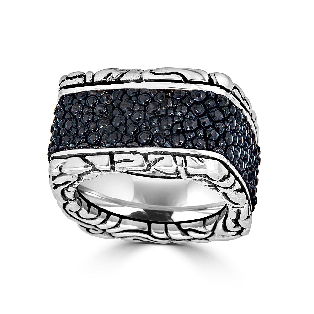 KeyDesign Square Stingray Ring – Versani