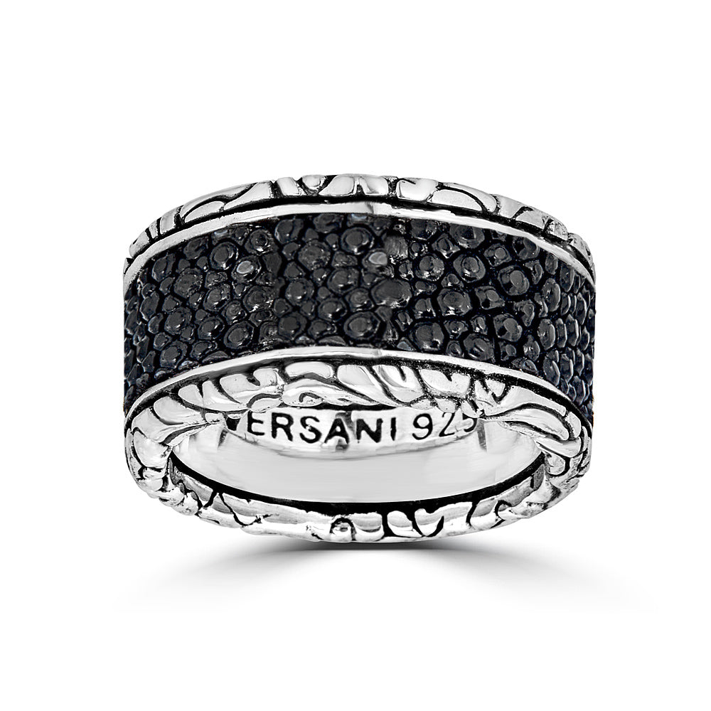 KeyDesign Round Stingray Inlay Ring – Versani