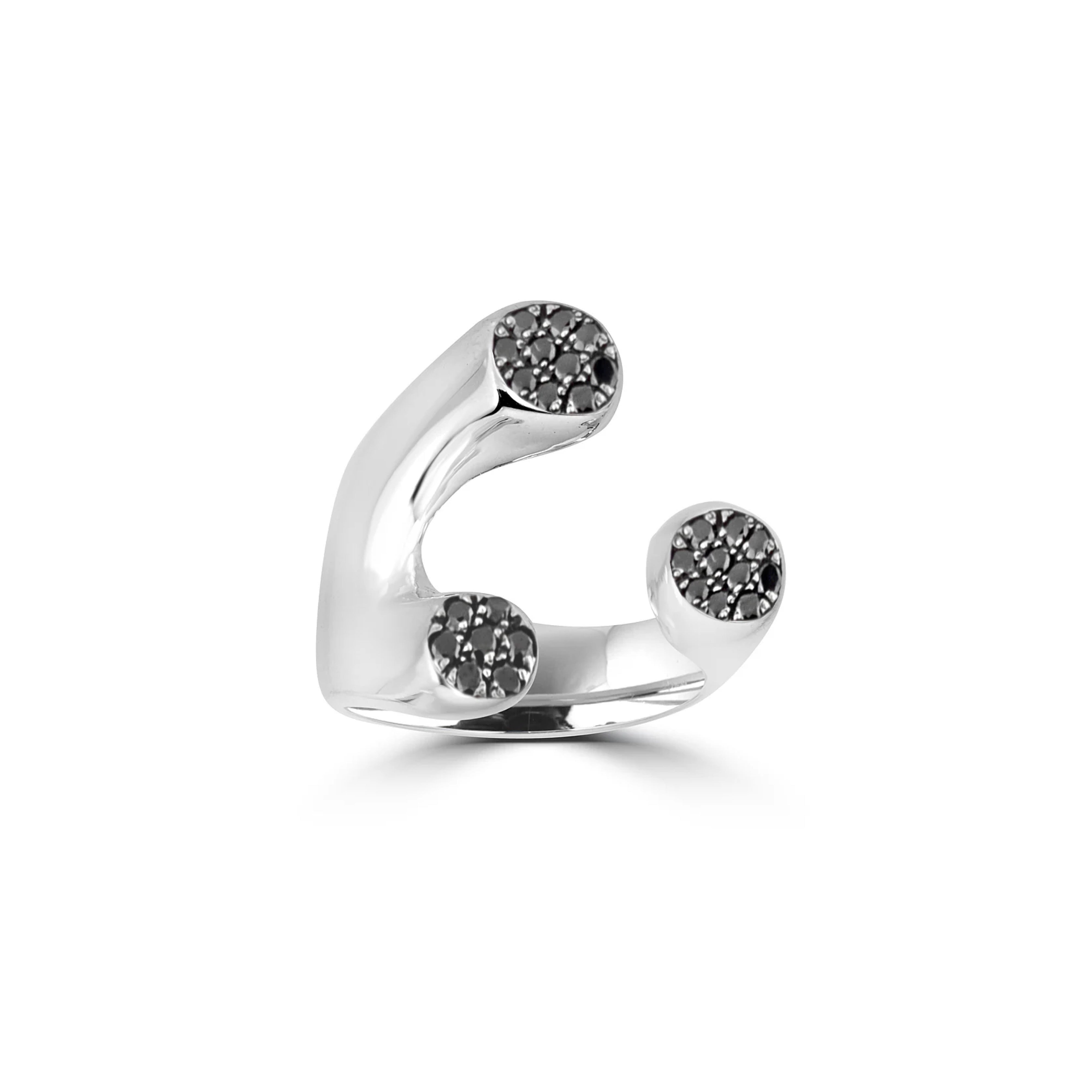Black Diamond Open Ring – Versani